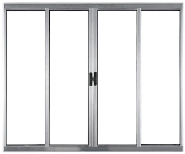 Janela Modular 4 Folhas de Correr com Vidro Liso Incolor – Esquadrigui ...